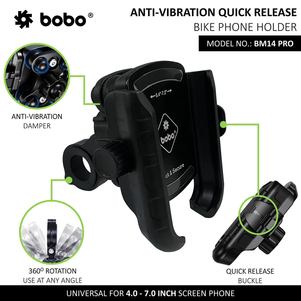 BOBO BM14 PRO X Quick Release with PRO X Vibration Controller Enhanced ...